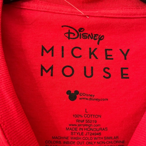 Disney | Tops | Disney Micket Mouse Large Womens Red Tshirt Plus Size 0 ...